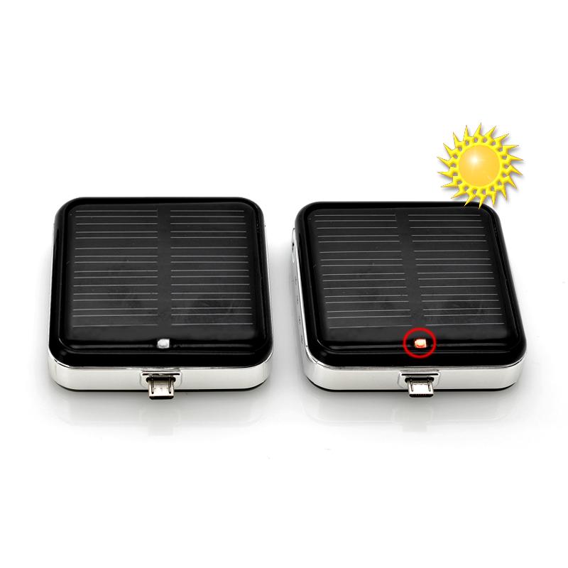 Acumulator portabil solar, power bank 2200 mAh | Baterie externa